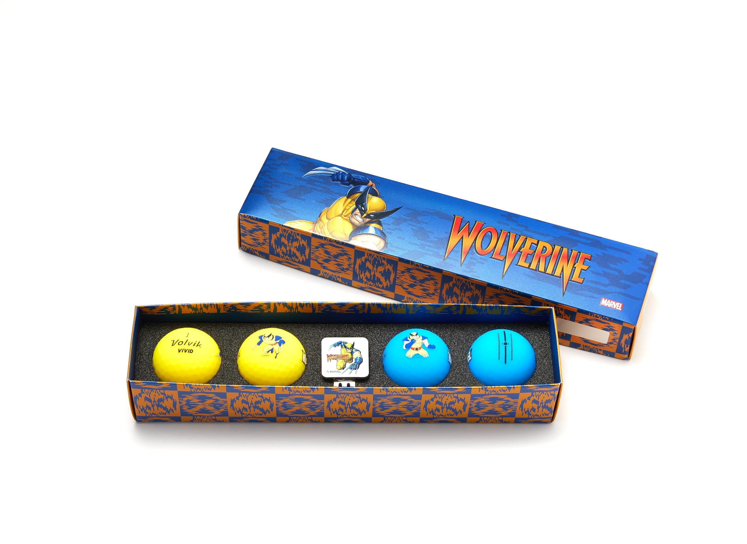 Volvik Vivid Soft Marvel X 4.0 Golf Balls (Wolverine, 4pk) 2025 Gift ...