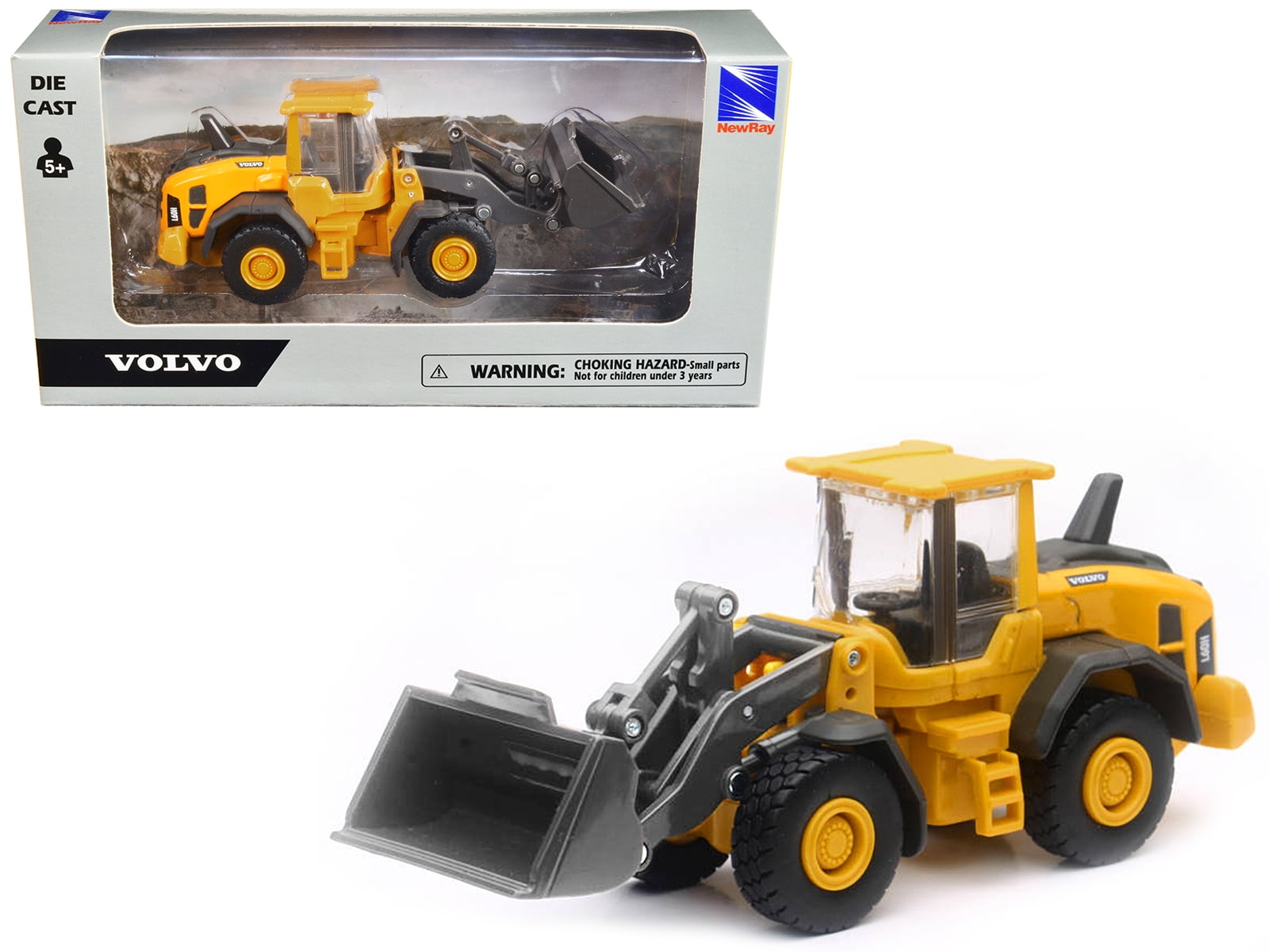 Volvo L60H Wheel Loader Yellow Diecast Model by New Ray - Walmart.com