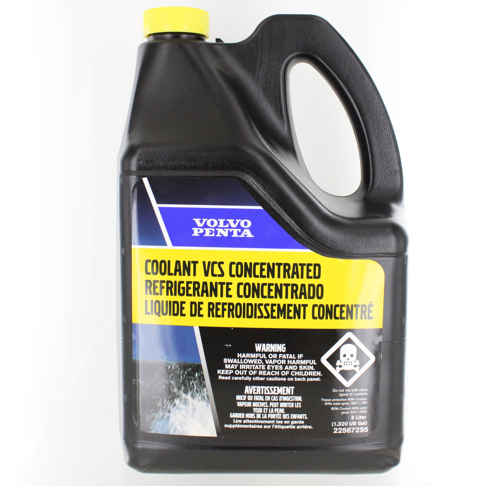 Volvo Penta OEM 1 Gallon VCS Concentrated Coolant, 22567295 - Walmart.com