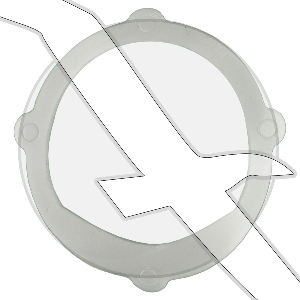 Volvo Penta OEM Sea Water Pump Plate to Body Gasket 3855782 - Walmart.com