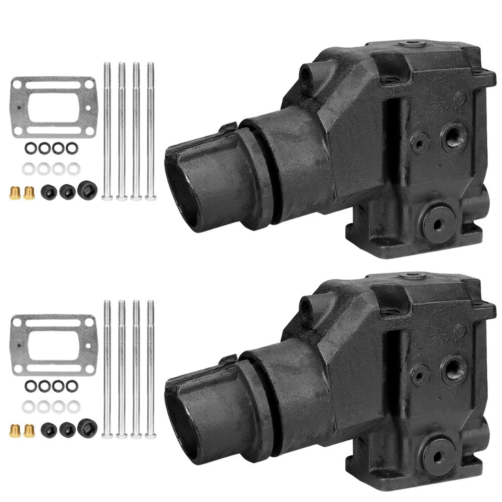 Volvo Penta Set of 2 Cast Iron Exhaust Riser Elbows with Gaskets ...