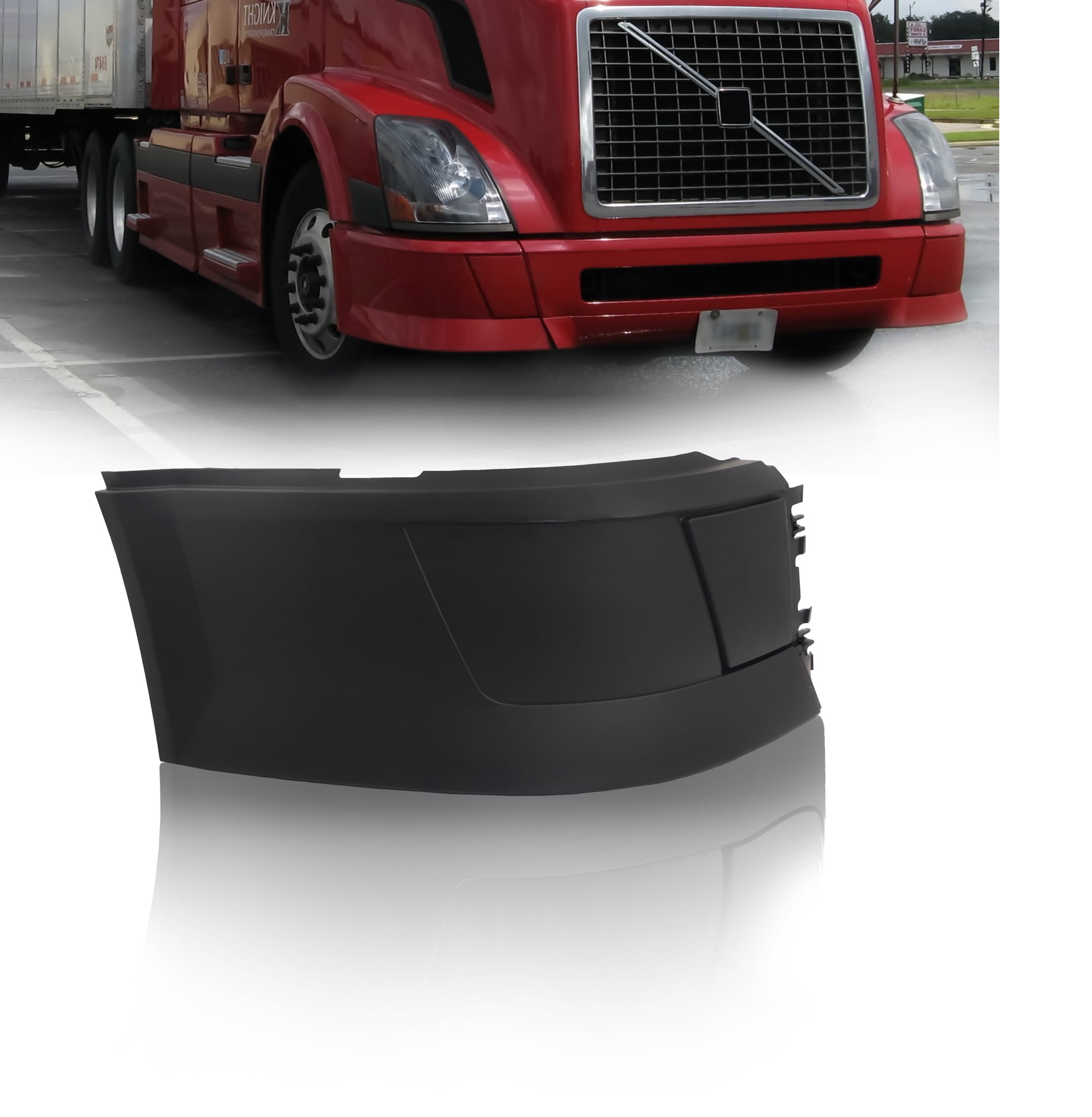 Volvo VNL 2004-2015 Passenger Side Extension Corner Bumper w/out Fog ...