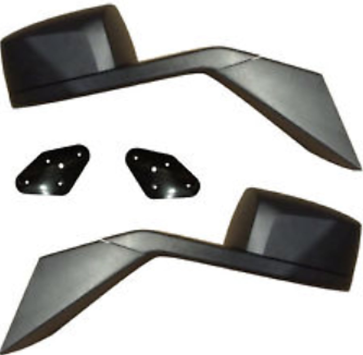 Volvo VNL Black Hood (Fender) Mirror / SET / Replacement With Brackets ...