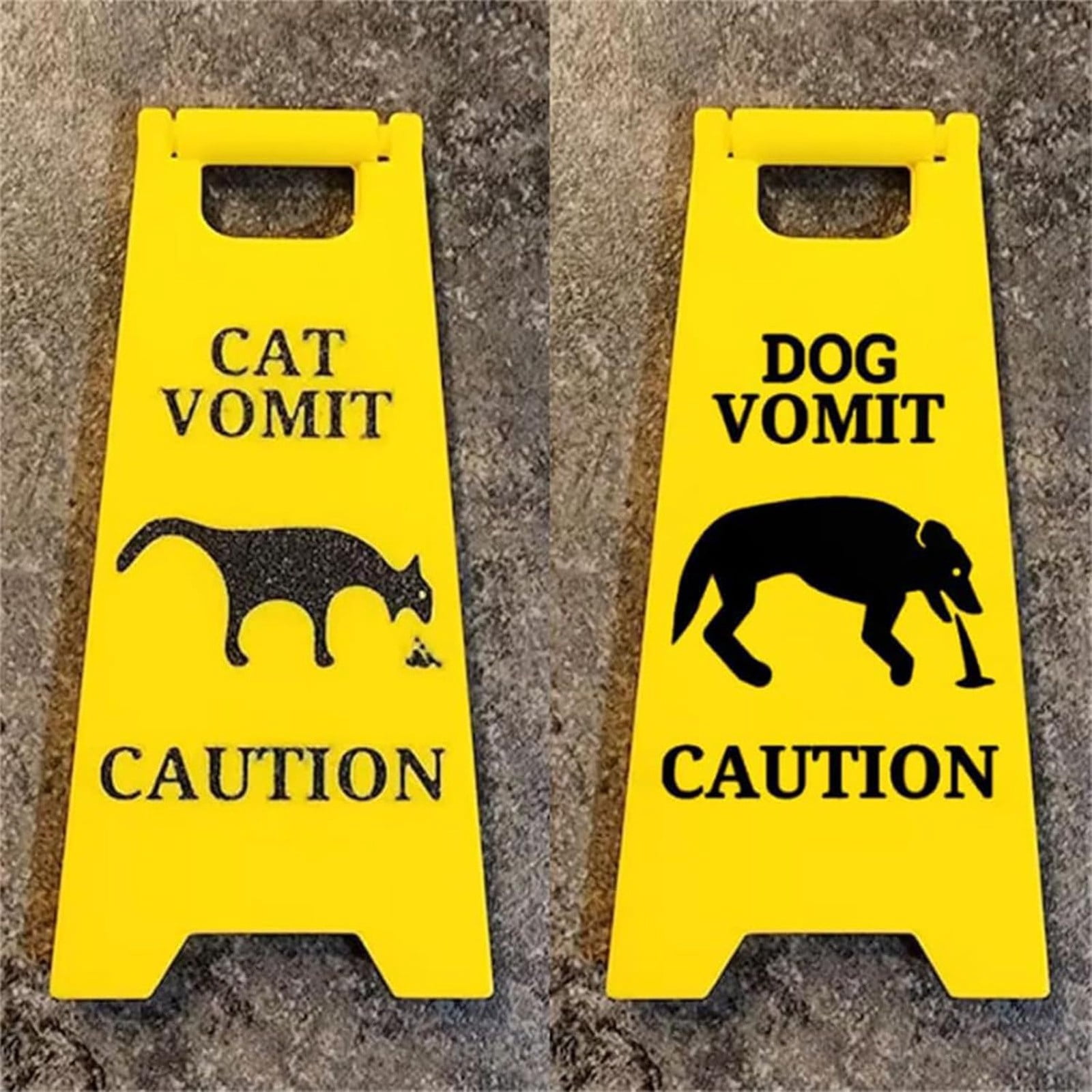 Vomiting Sign, Funny Cat Dog Signs Decoration, Cat Vomit Sign, Dog ...