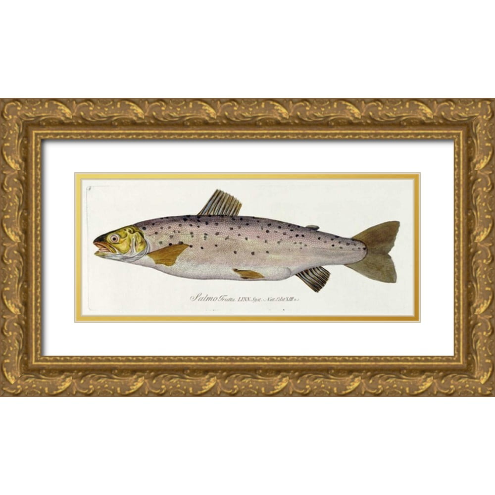 Von Meidinger, Baron Carl 24x12 Gold Ornate Wood Framed with Double ...