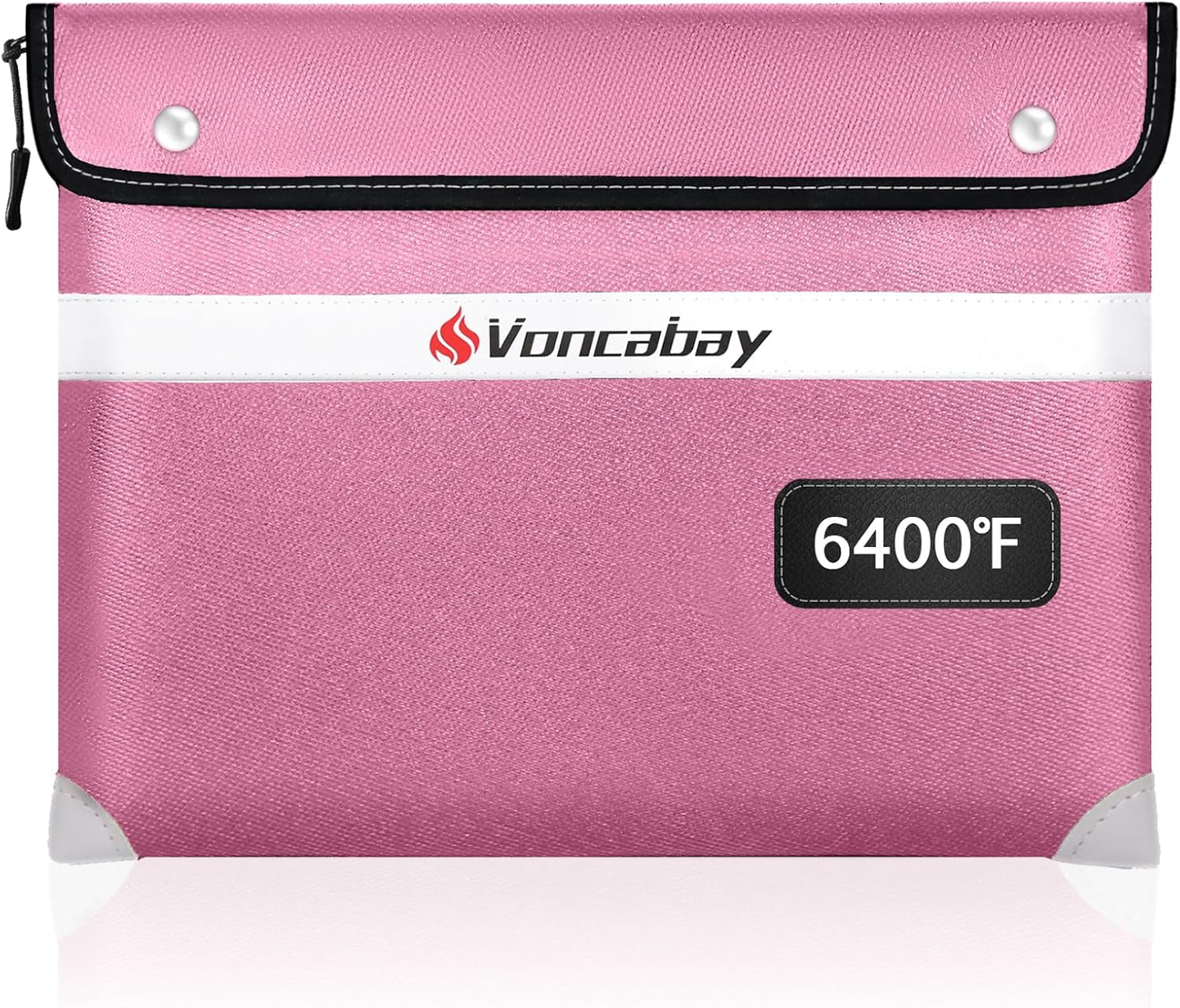 Voncabay Upgraded 6400°F Fireproof Waterproof Document Bag with Zipper ...