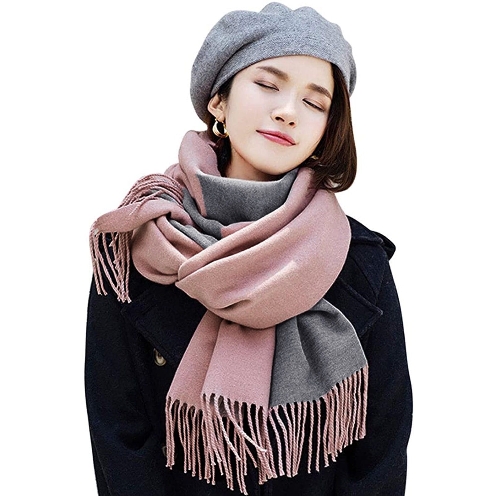 FITORON Womens Wraps Scarves- Scarves Solid Fashion Elegant Shawl ...
