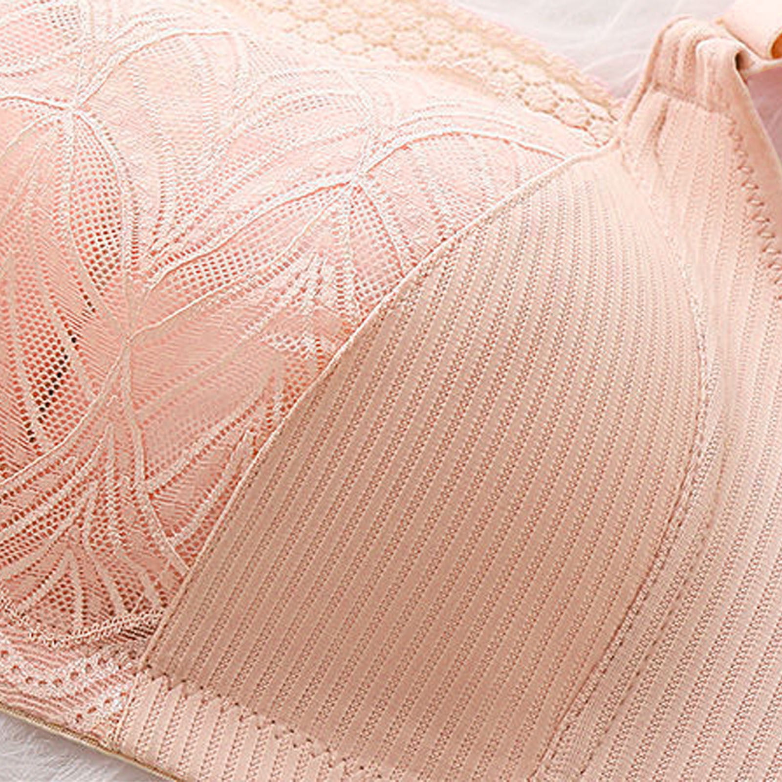 Voncos Plus Size Bras No Wire Bralette Breathable Sagging Chest Lifting ...