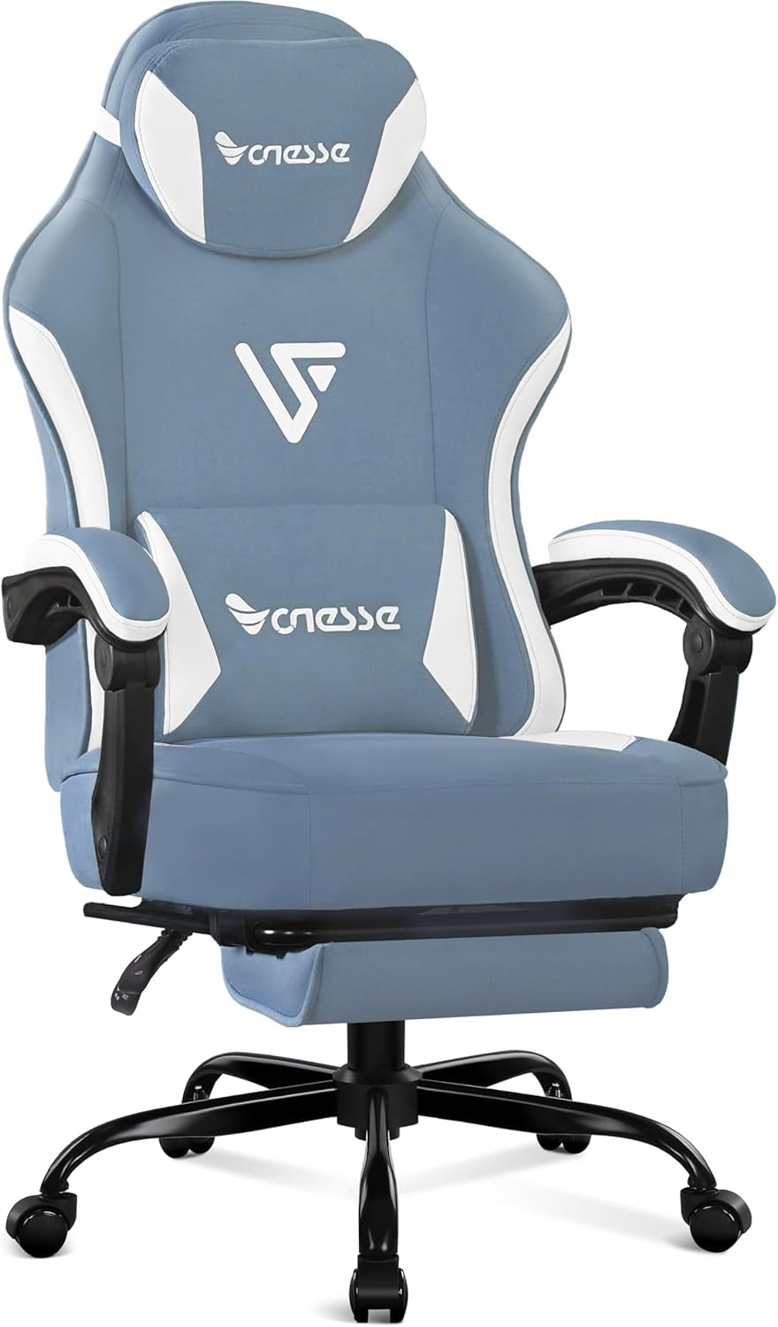 Vonesse Gaming Chair, Computer Chair Fabric with Pocket Spring Cushion ...