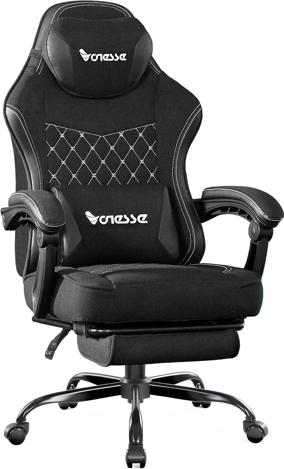 Vonesse Gaming Chair, Computer Chair Fabric with Pocket Spring Cushion ...