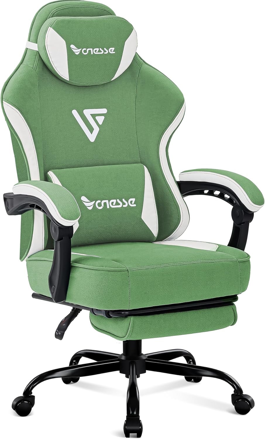 Vonesse Gaming Chair, Computer Chair Fabric with Pocket Spring Cushion ...