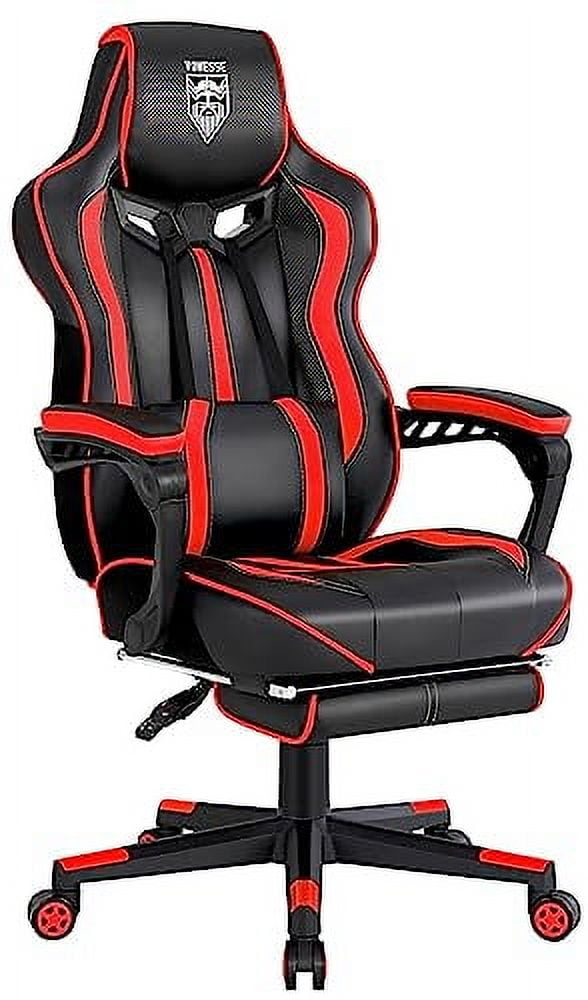 Vonesse Reclining Gaming Chair with Footrest Gaming Computer Chair with ...