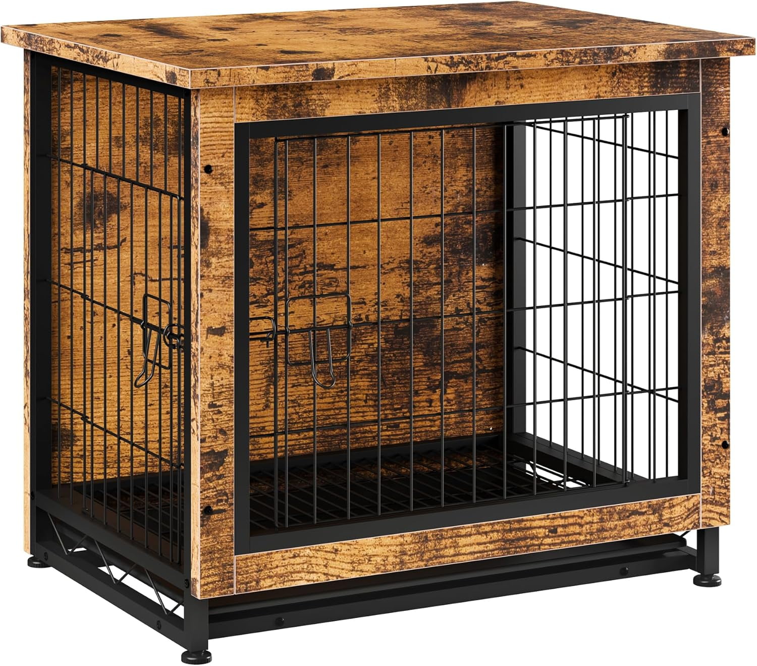 Vongrasig Dog Crate Furniture, Side End Table, Modern Wooden Kennel for ...