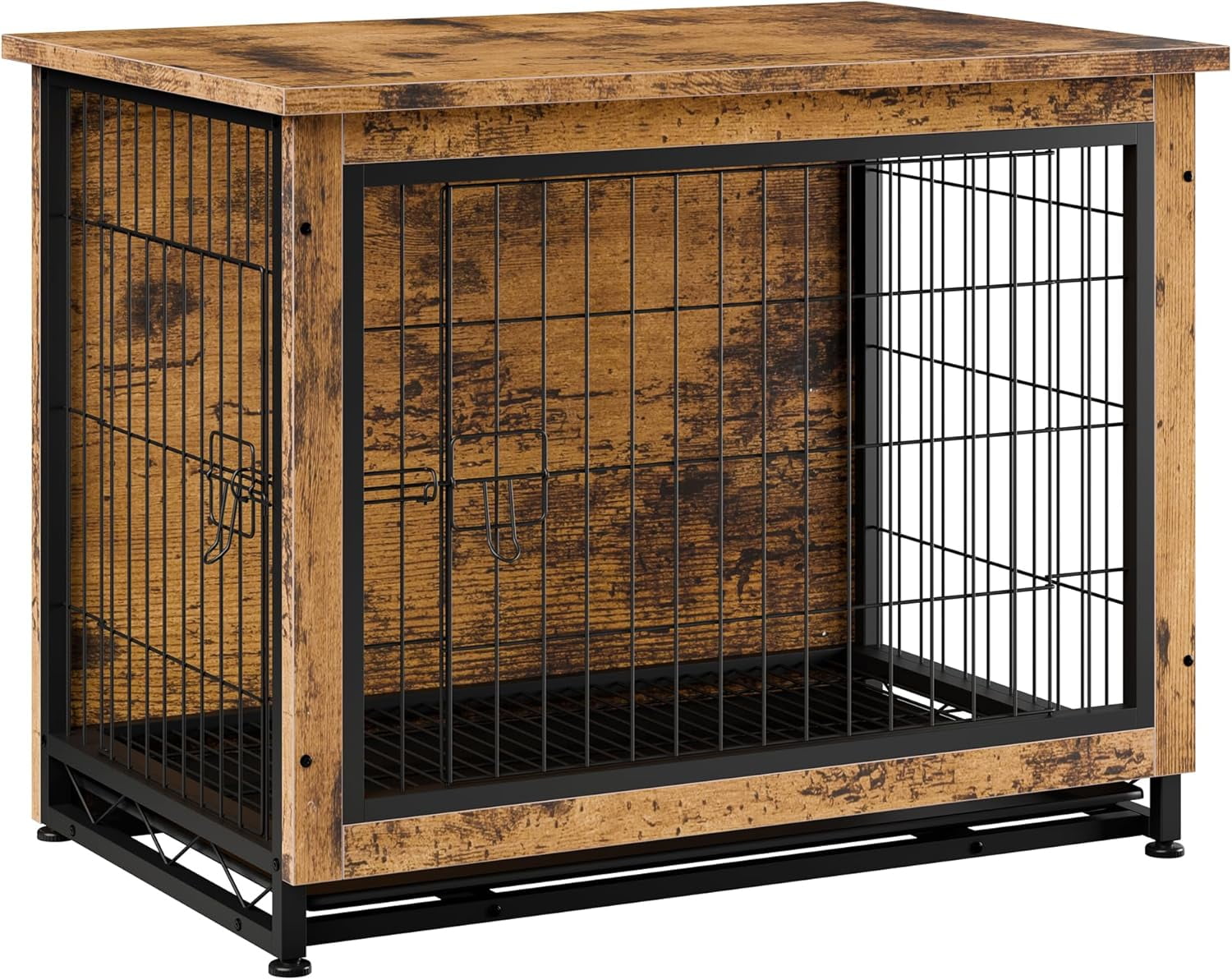 Vongrasig Dog Crate Furniture, Side End Table, Modern Wooden Kennel for ...