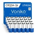 Voniko CR123A Lithium Batteries (24-Pack) â€“ Photo Non-Rechargeable ...