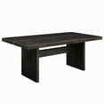 Vonn Dining Table, Wide Panel Legs, 80 Inch Rectangular Top, Black ...
