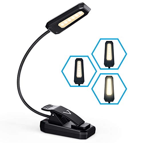 Vont Book Light, Reading Light, Rechargeable Book Light for Reading in ...