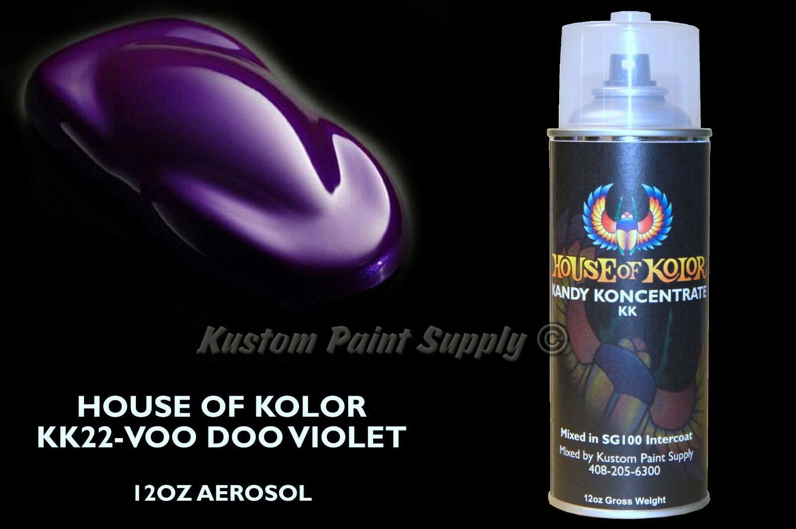 Voo Doo Violet Kandy KK22 House of Kolor 12oz Aerosol Can Candy Kosmic ...