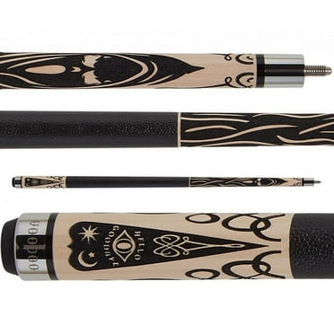Voodoo VOD13 Cemetery Design Two-Piece Billiards Pool Cue Stick 18 - 21 ...