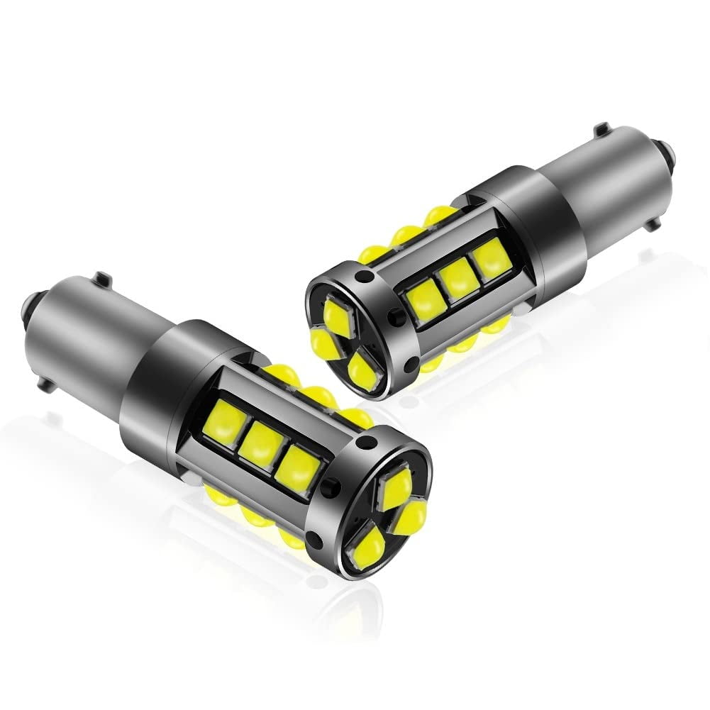 Vooda BA9 BA9S LED OIF8 Bulb,AC/DC 9-30V 1200LM CANBUS 15SMD 3030 Chip ...