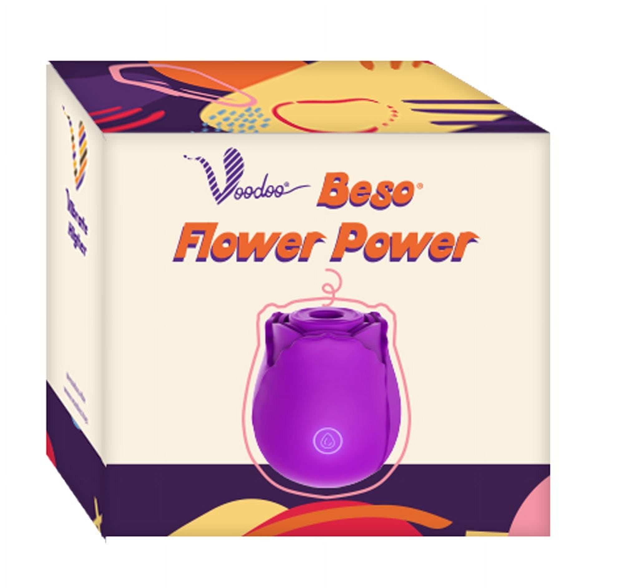 Voodoo Beso Flower Power Vibrator - Purple - Walmart.com