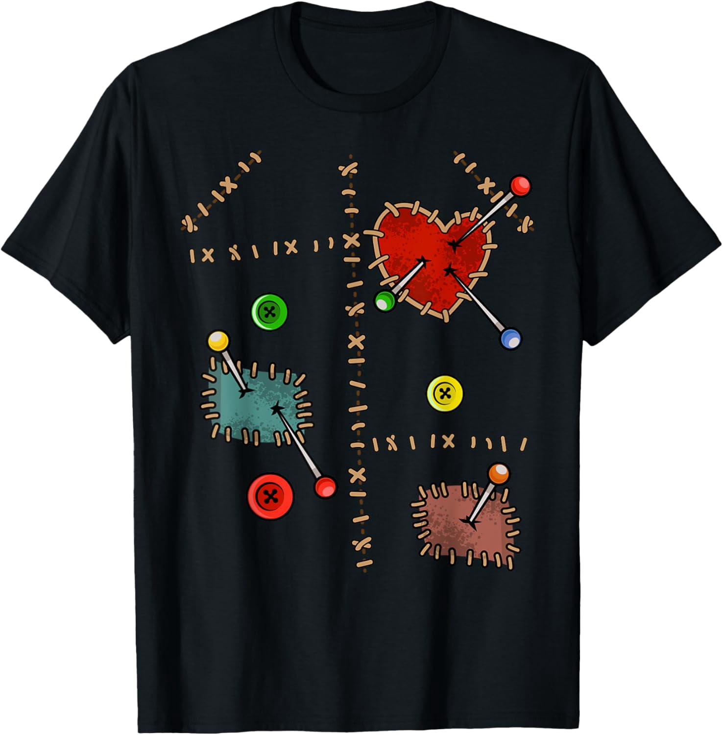 Voodoo Doll Halloween Costume | Creepy Witchcraft Gift T-Shirt ...