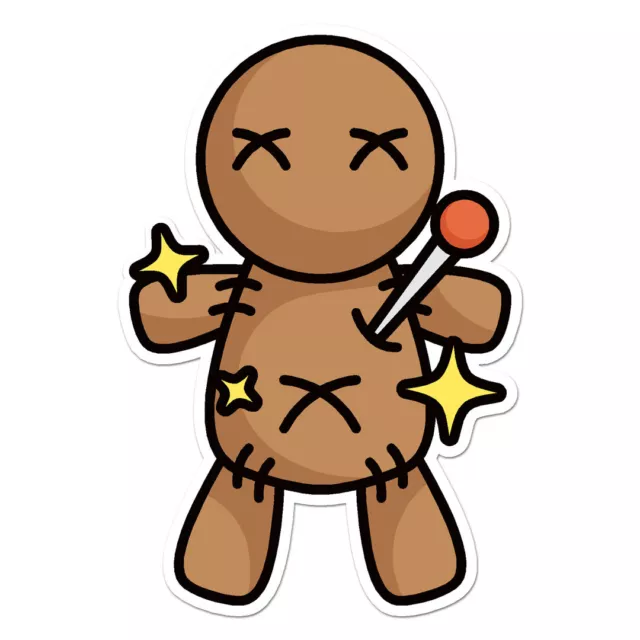 Voodoo Doll Sticker Phone Decal Water Bottle Stickers Car Decals ...
