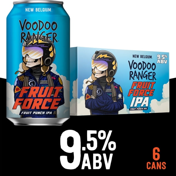 Voodoo Ranger Fruit Force Hazy Punch IPA Craft Beer, 6 Pack, 12 fl oz ...