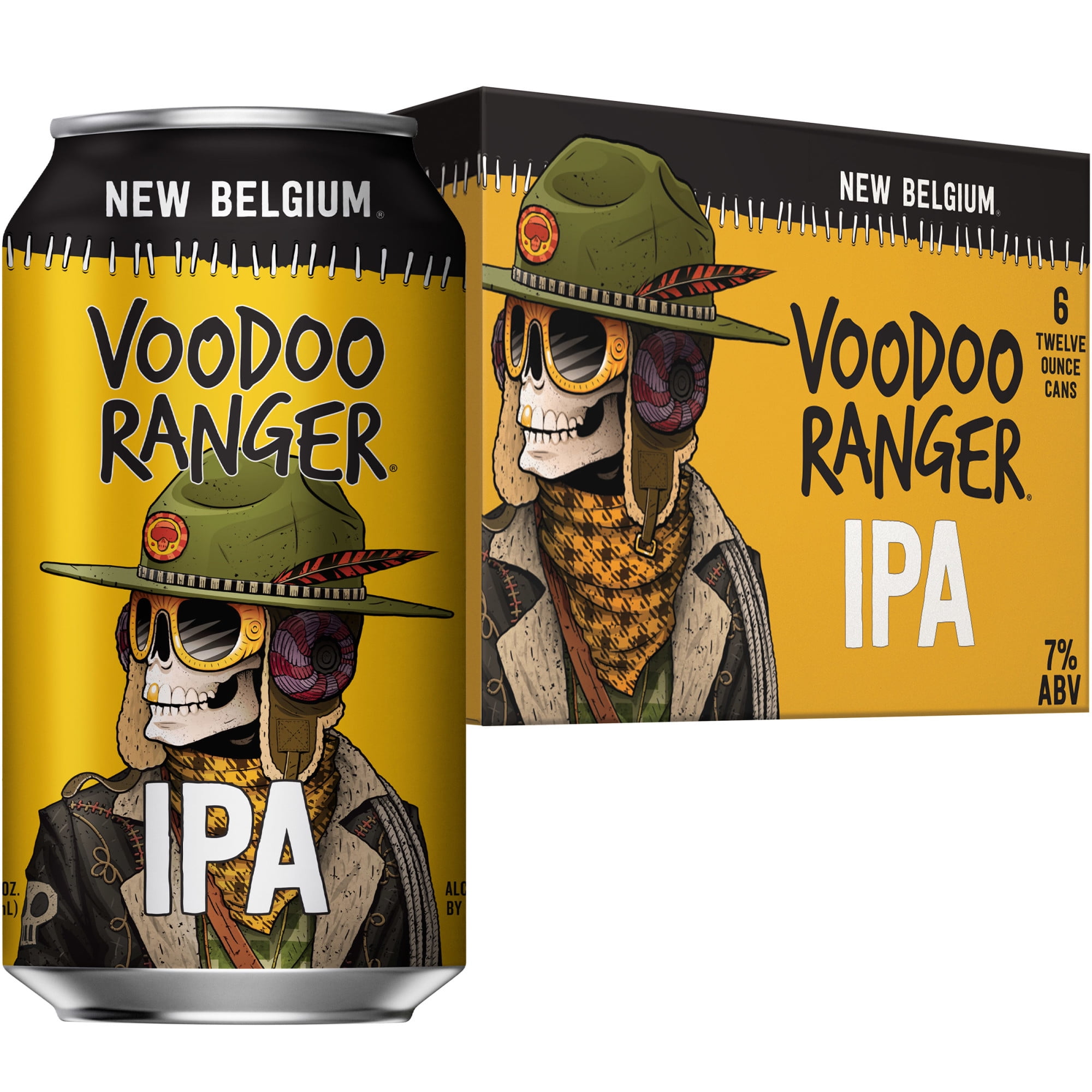 Voodoo Ranger IPA Craft Beer, 12 Pack, 12 fl oz Cans, 7% ABV - Walmart.com