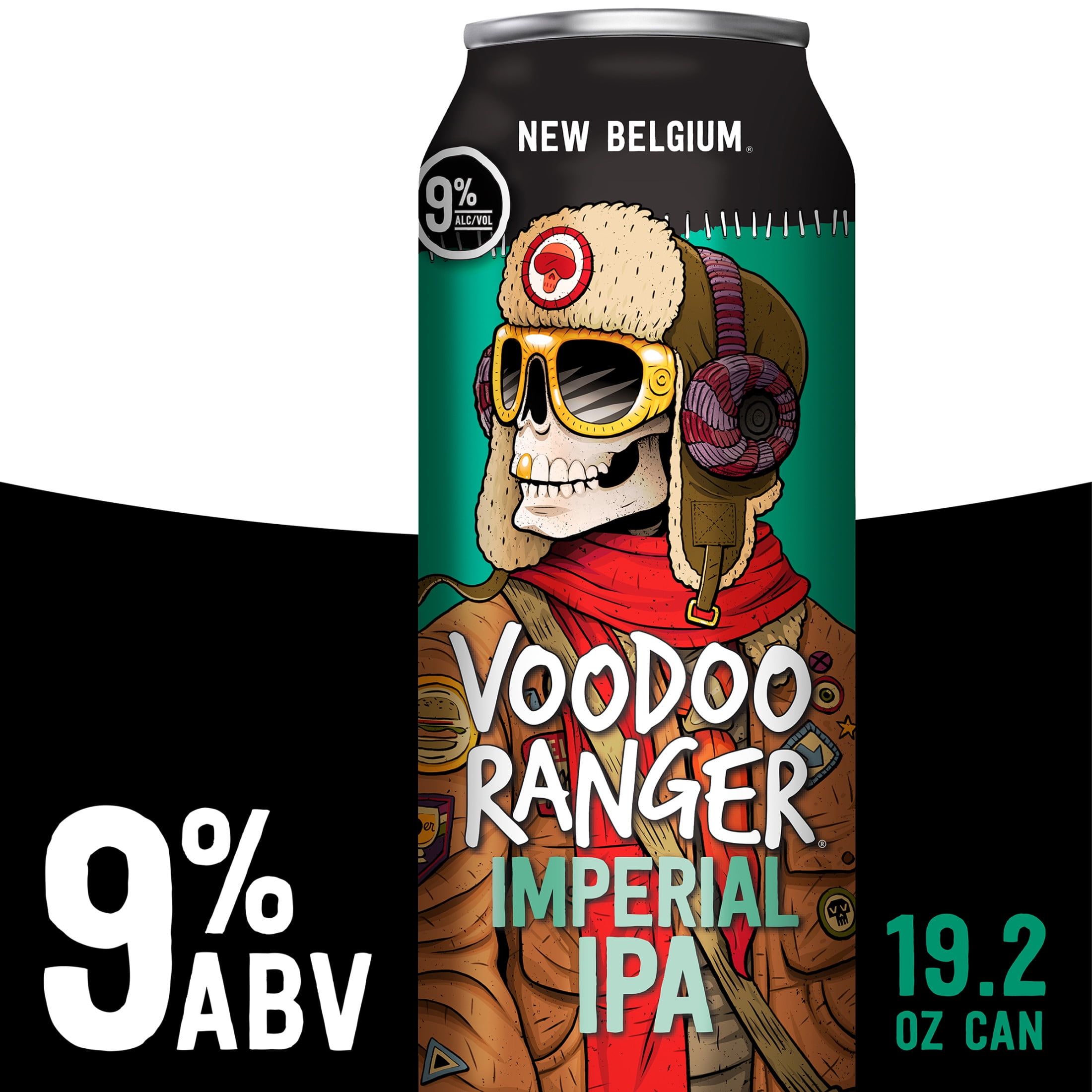 Voodoo Ranger Imperial IPA Craft Beer, 19.2 fl oz Can, 9% ABV - Walmart.com