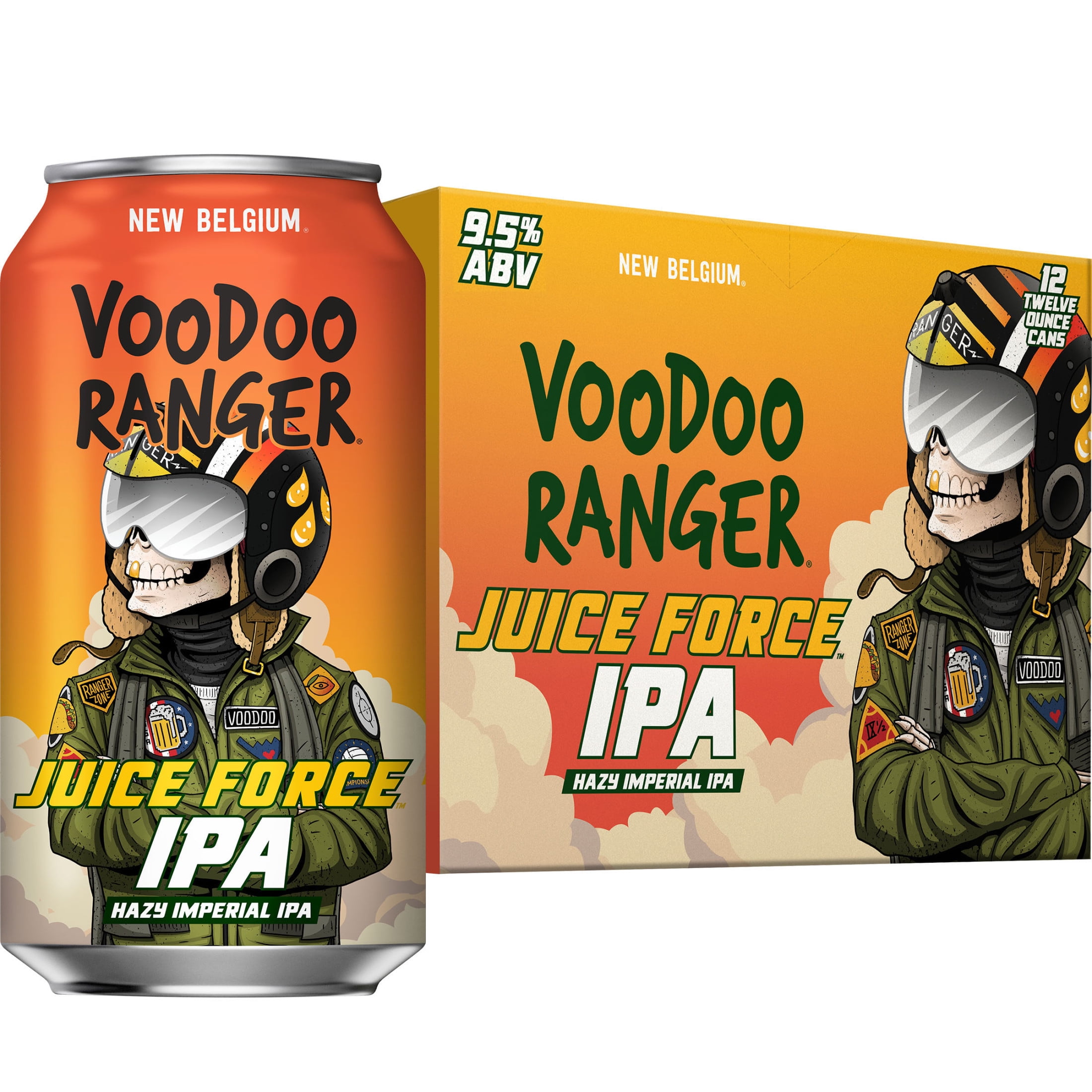 New Belgium Voodoo Ranger Juice Force Hazy Imperial IPA 12 fl oz Cans 9 ...