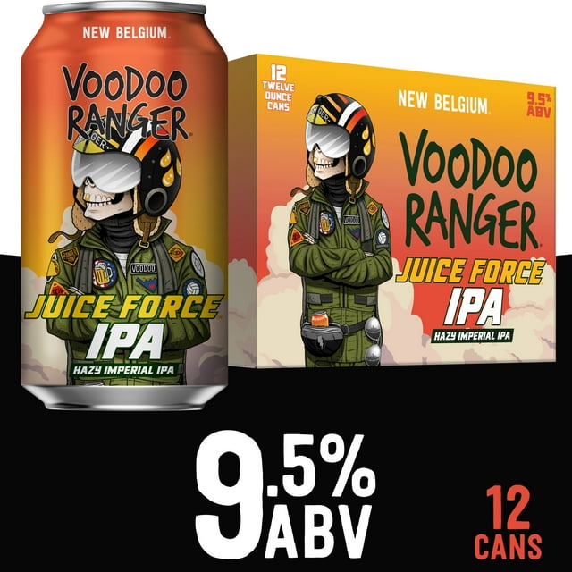 Voodoo Ranger Juice Force Hazy Imperial IPA Craft Beer, 12 Pack, 12 fl ...