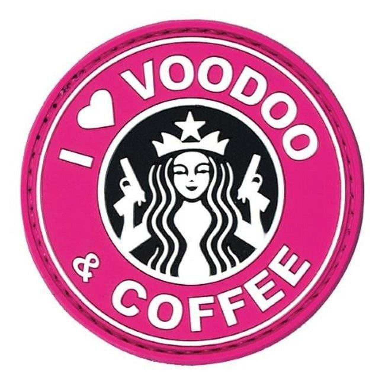 Voodoo Tactical VDT07-0901000000 I Love Voodoo & Coffee Patch, Pink - Walmart.com