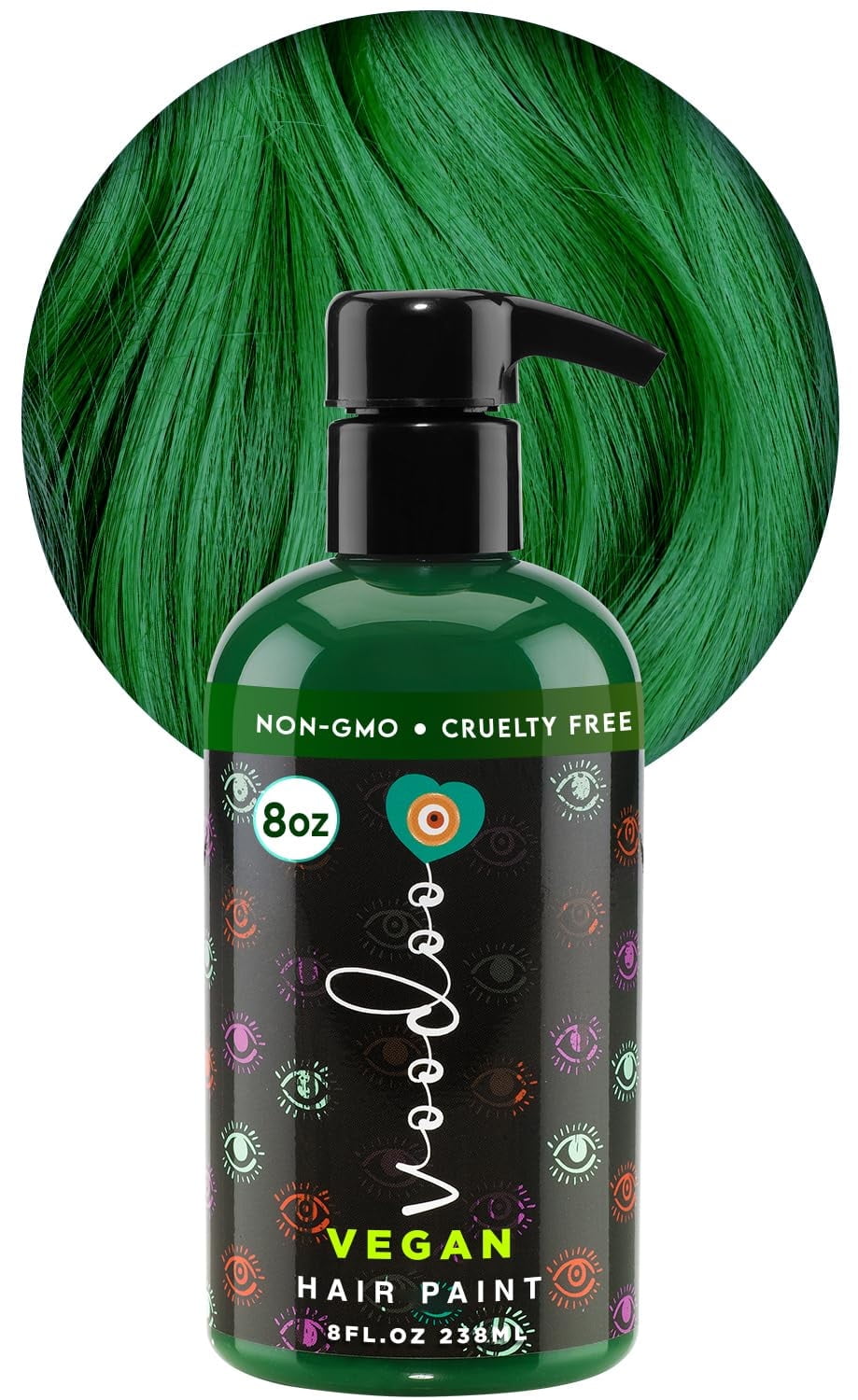 Moehair Voodoo Harmony Green Hair Dye 8 fl oz | Vegan | Semi-Permanent ...