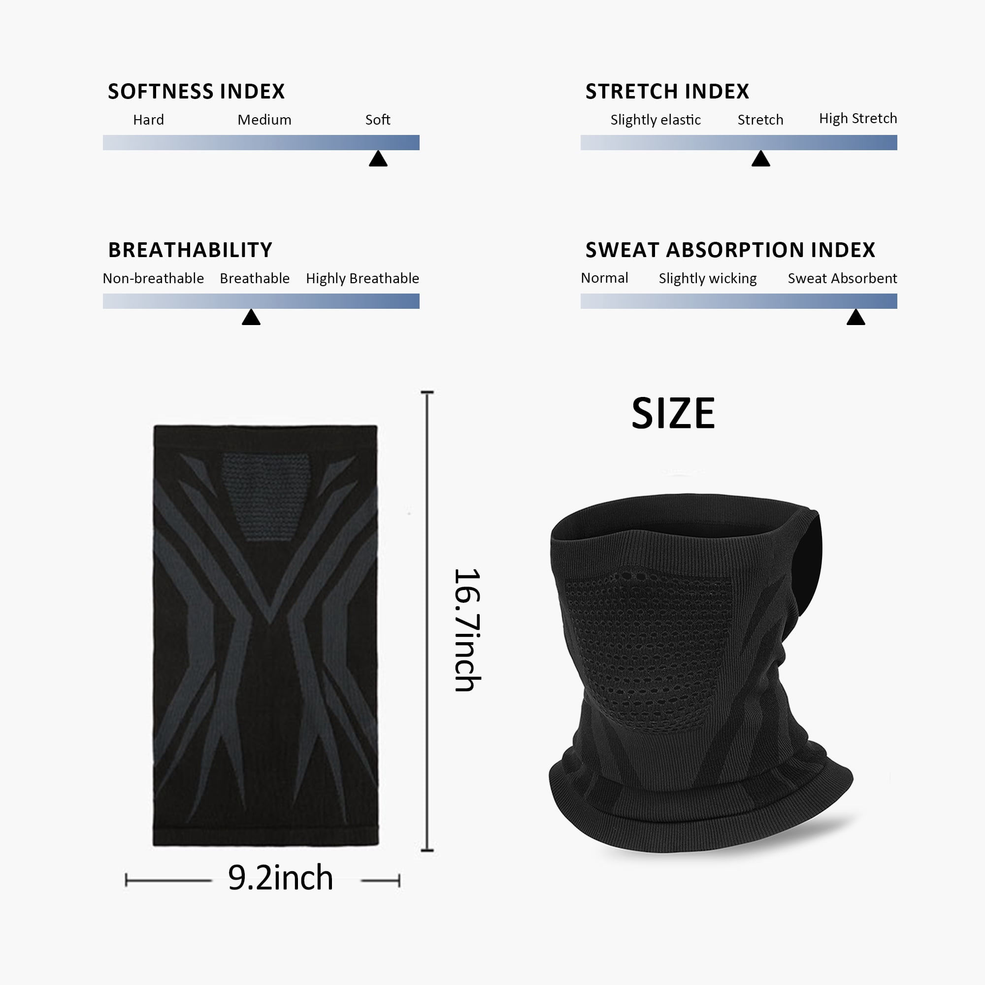Voofly Winter Ear Warmers and Knit Fleeve Neck Gaiter Set, Adjustable ...