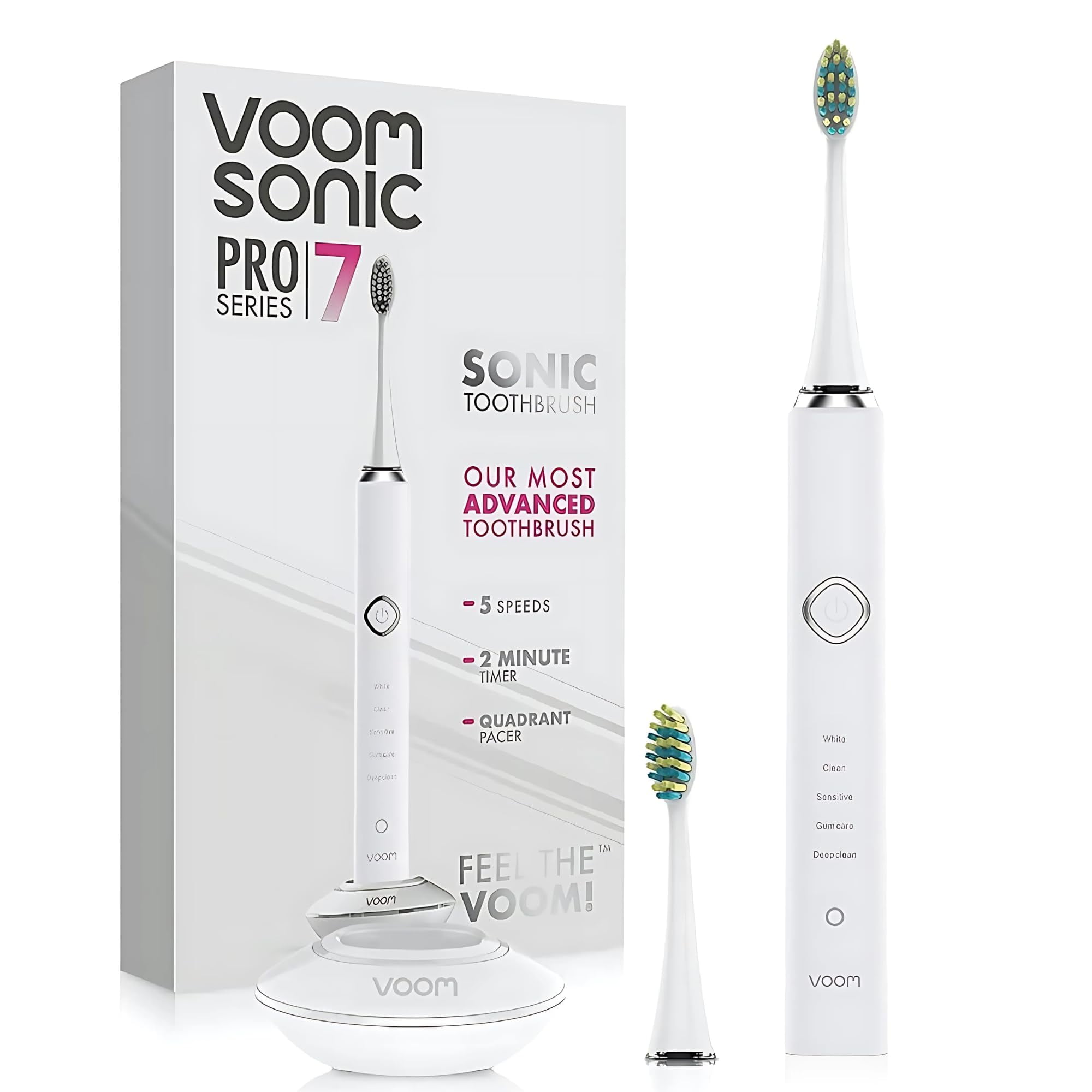 Voom Sonic Pro 7 OIF8 Electric Toothbrush for Adults, Sonicare Electric ...