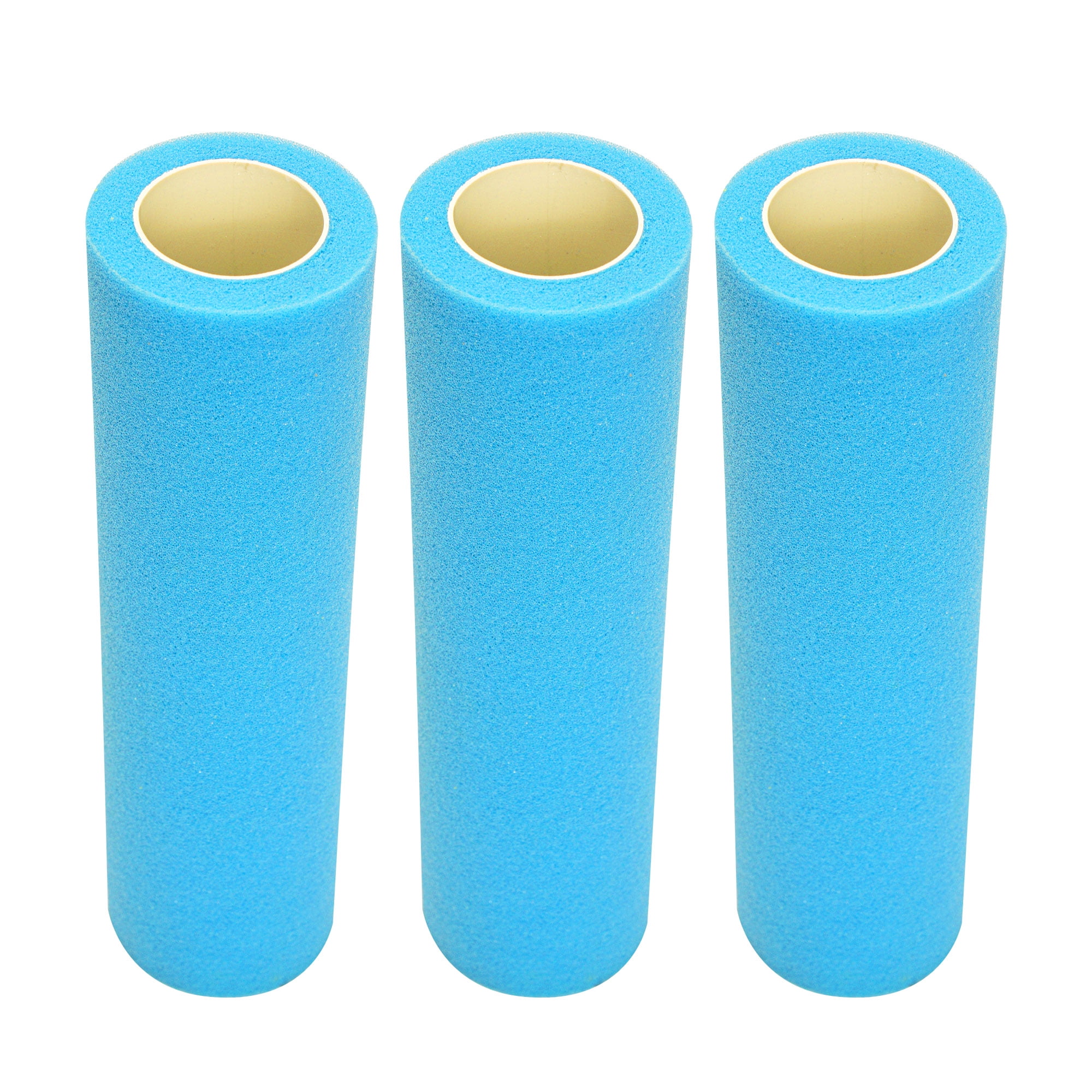 Voomey 3-Piece 9 Inch Blue High Density Foam Paint Roller Covers ...