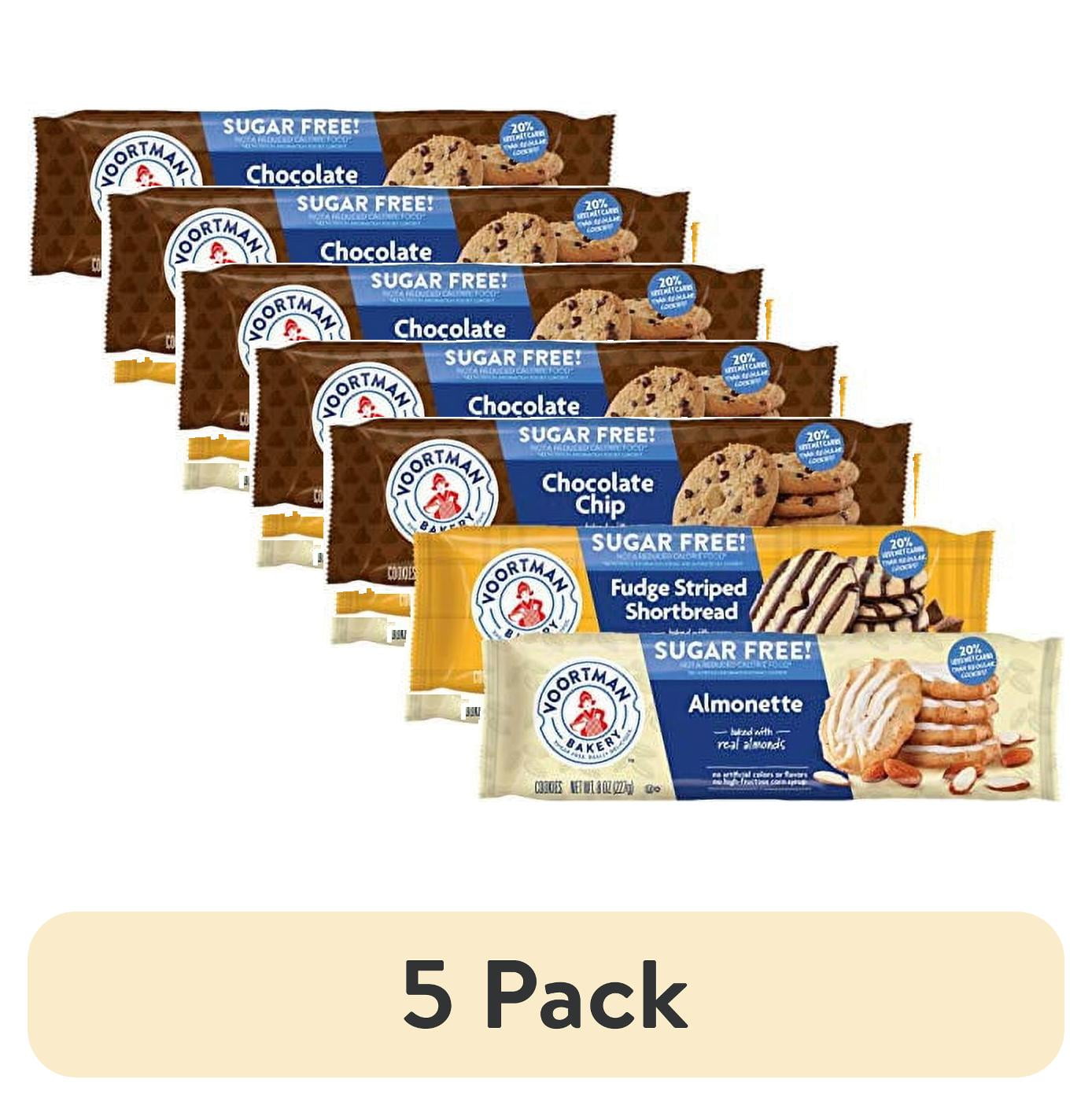 (5 pack) Voortman Bakery Sugar Free Wafers Variety Pack | Chocolate ...