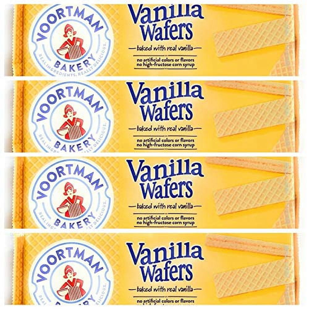 Voortman Bakery Vanilla Wafers, oz., 10.6 oz, Pack of 4 for a total of ...