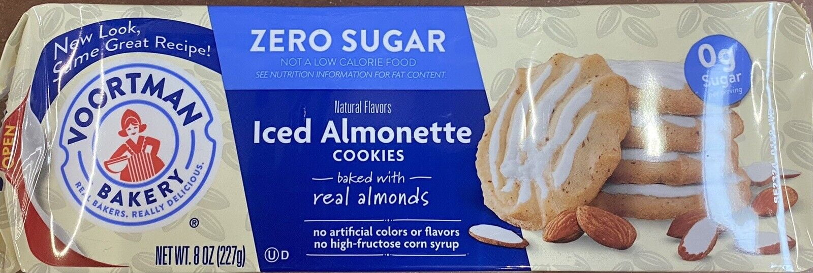 Bakery ZERO SUGAR ICED ALMONETTE Cookies 8 Oz Pack NEW - SUGAR FREE ...