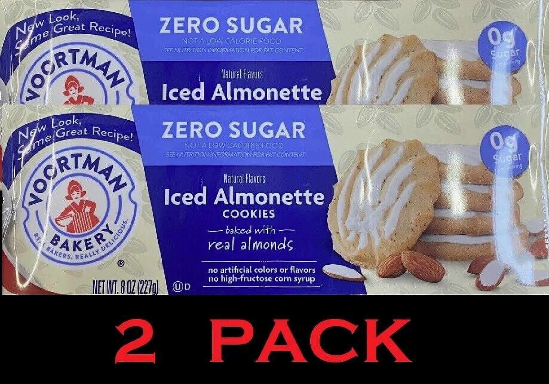Voortman Iced Almonette Cookies, 8 Oz Pack, 2 Pack - Walmart.com