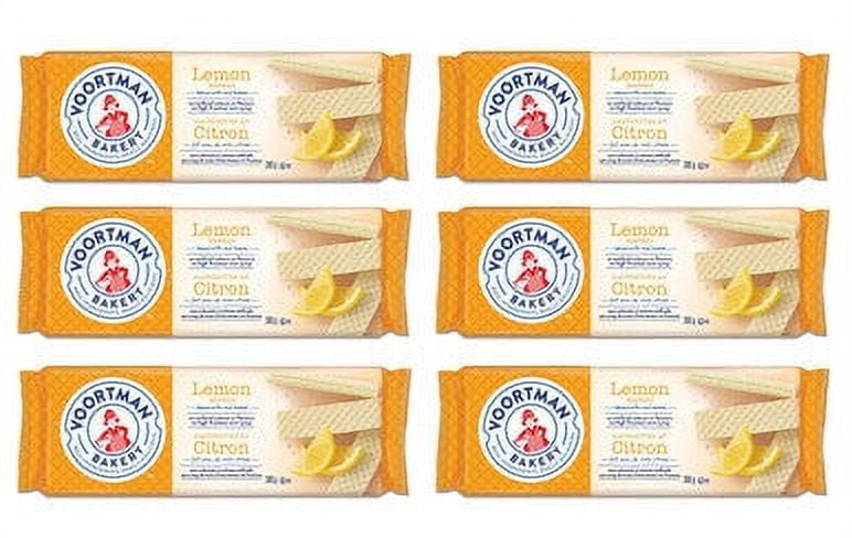 Voortman Lemon Wafers Cookies, 300g/10.6oz, 6-Pack {Imported from ...