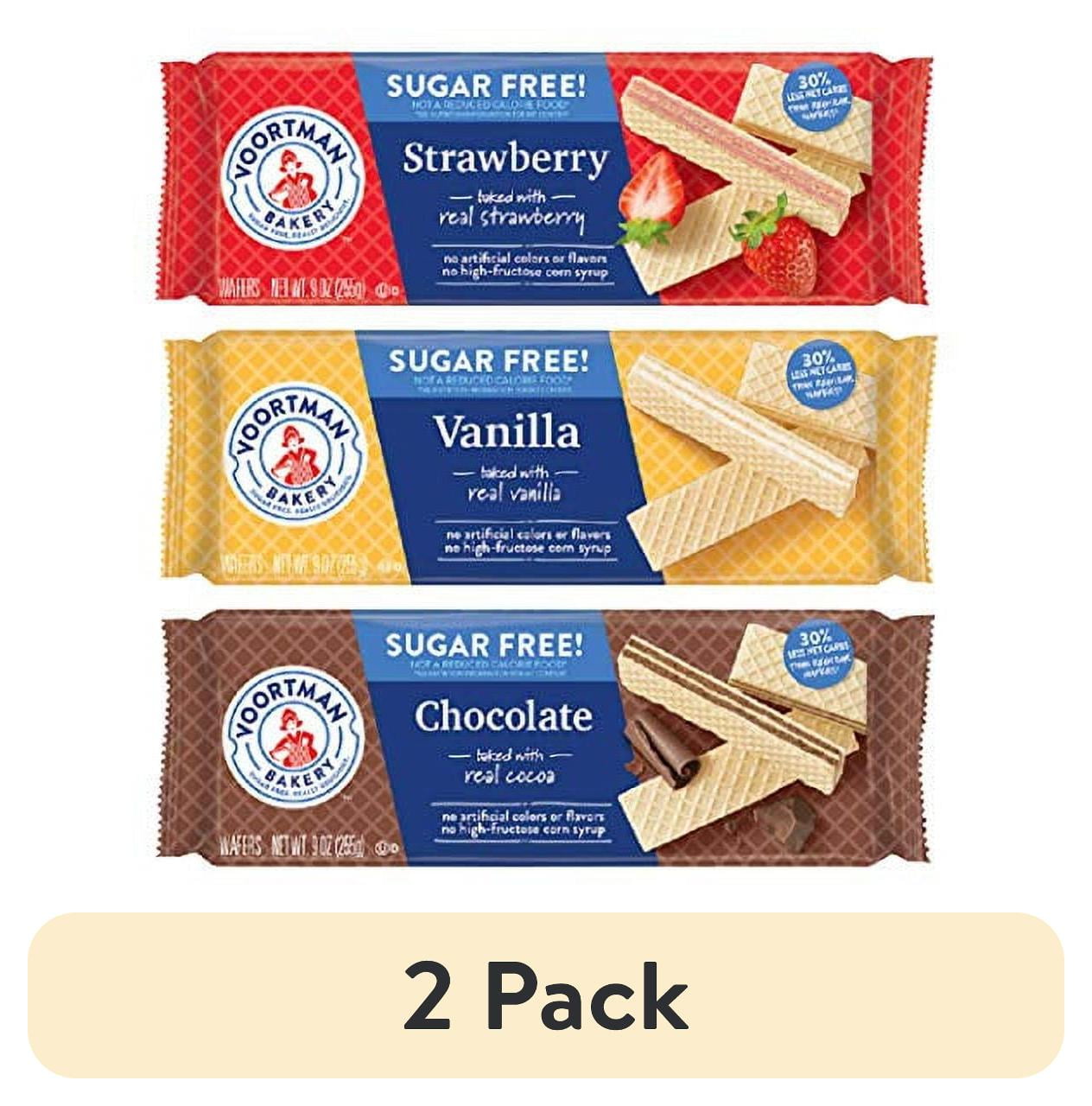 (2 pack) Voortman Sugar Free Wafers Variety Pack | Chocolate ...