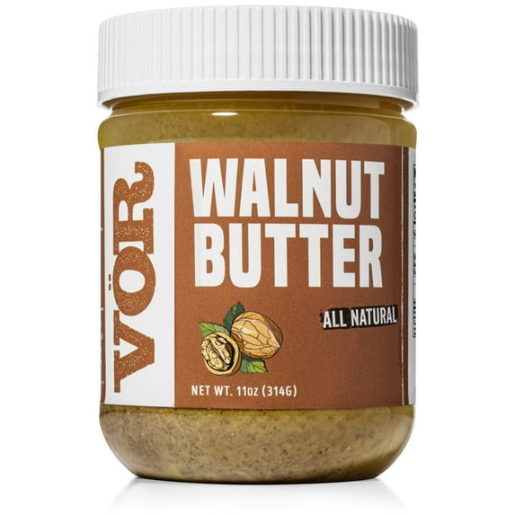 Vor Walnut Butter Jar, 11oz, All Natural, Smooth and Nutty Spread ...
