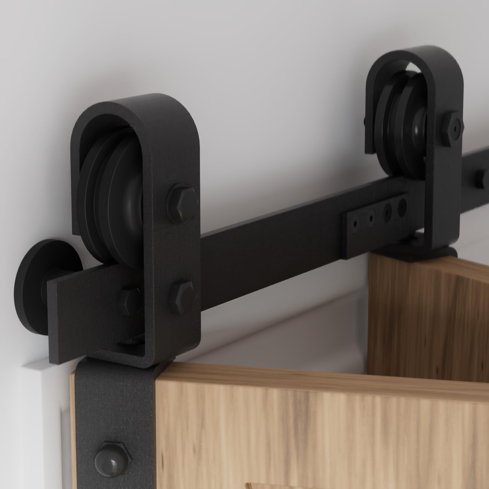 Voraus 3FT Bifold Folding Sliding barn Door Hardware kit,Heavy Duty ...