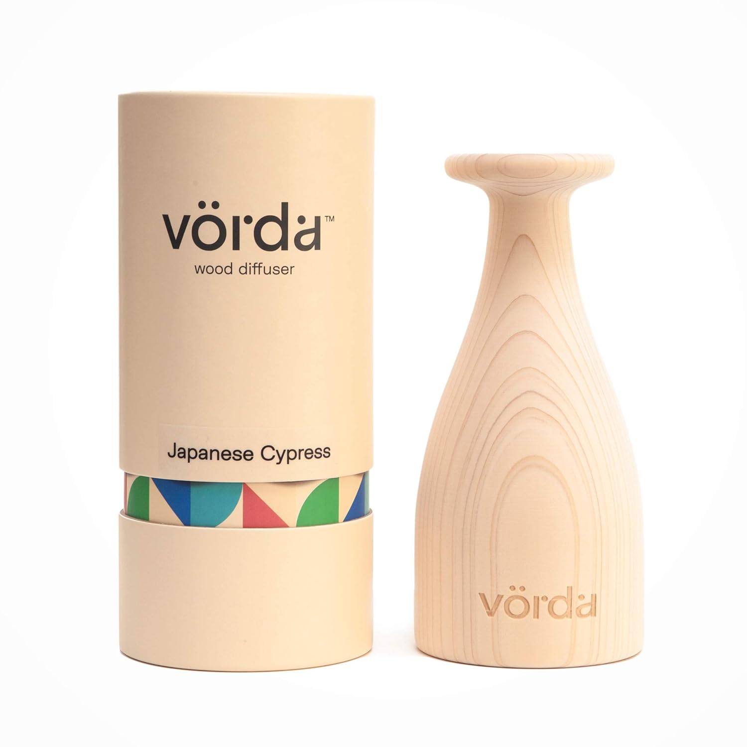 Vorda Handcrafted Japanese Cypress Wood Diffuser (Large), Made from Japanese Cypress, Natural ...