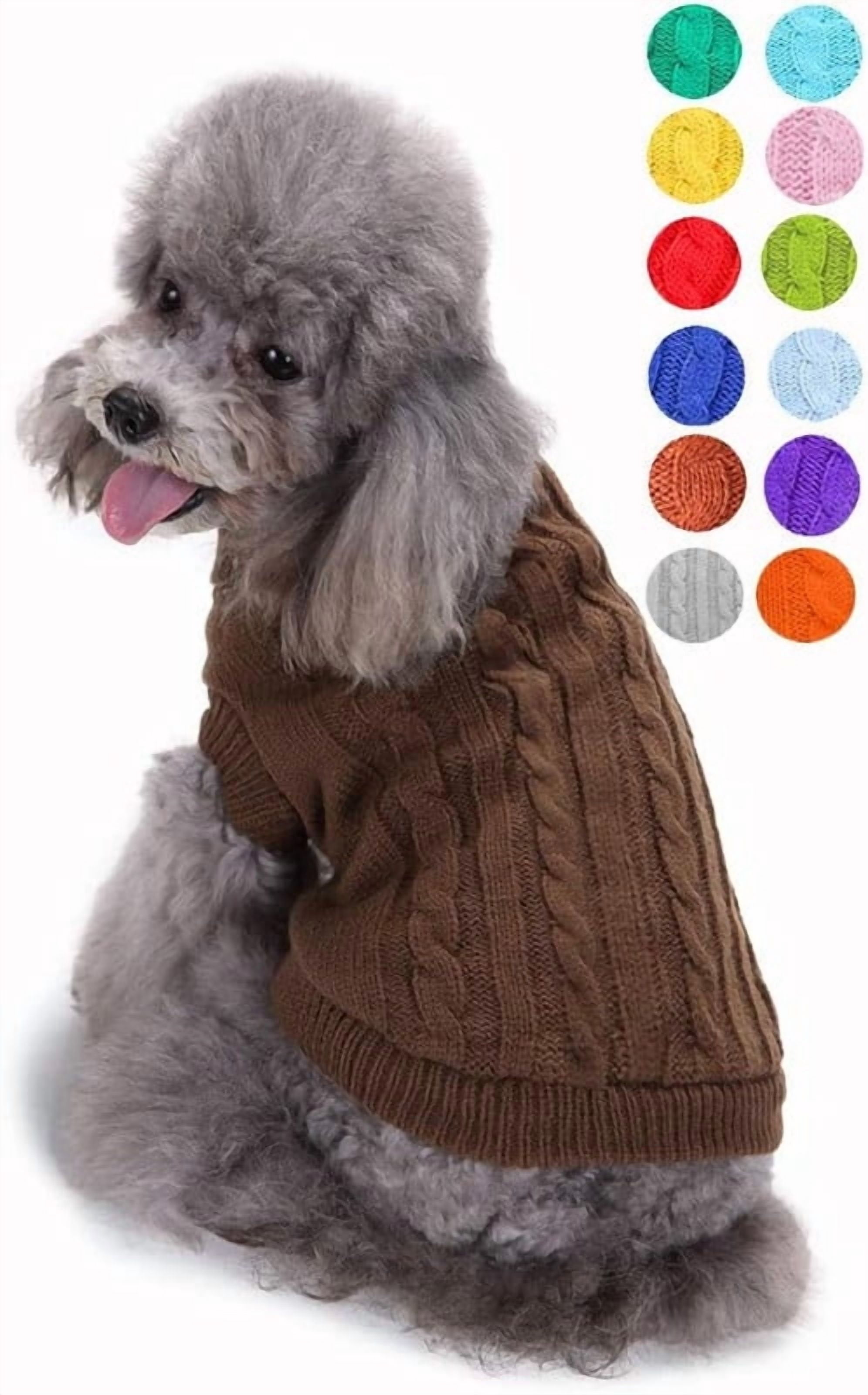 Vorkoi Dog Sweater for Small, Medium, Large Dogs - Warm Winter Classic ...