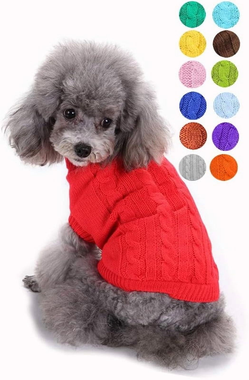 Vorkoi Dog Sweater for Small, Medium, Large Dogs - Warm Winter Classic ...