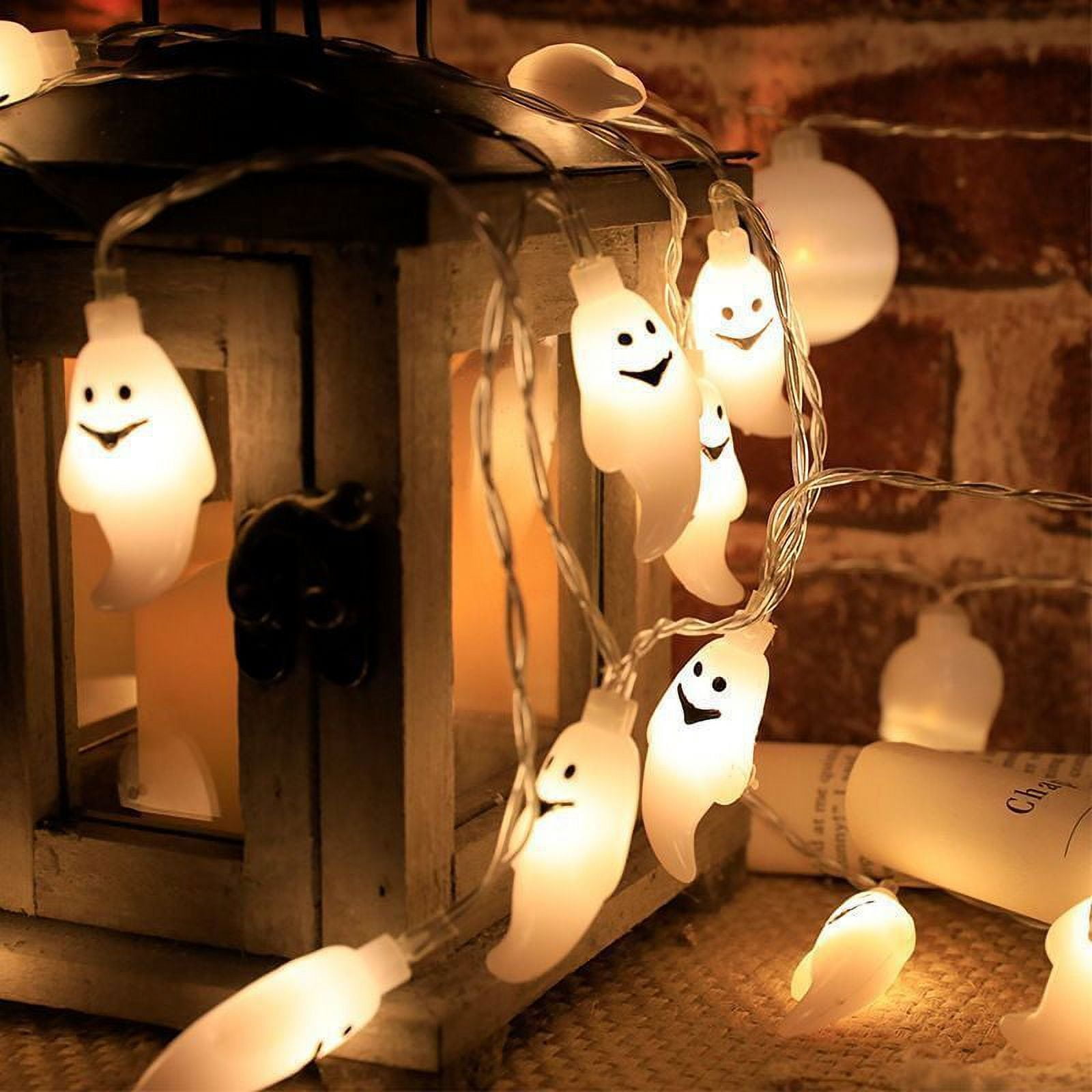 Vorkoi Halloween Ghost Lights, Outdoor 3D Ghost Lights Waterproof ...