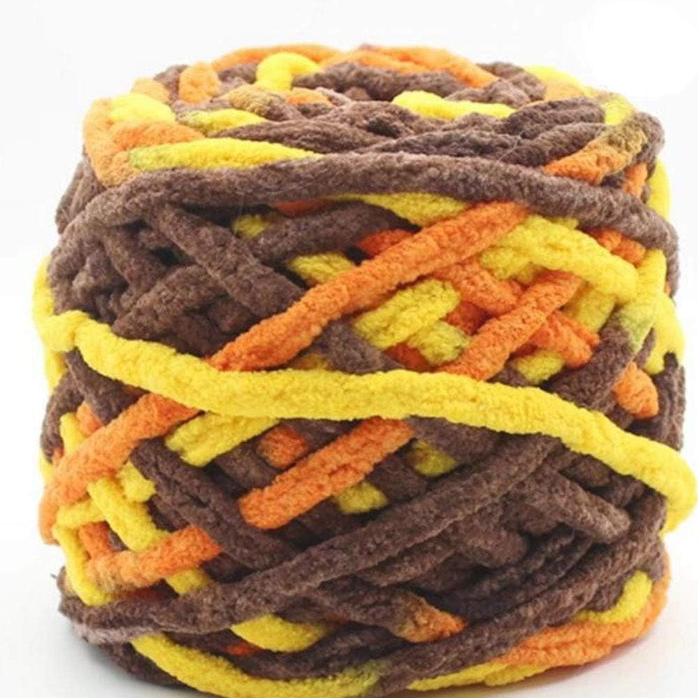 Vorkoi Jumbo Chenille Yarn,Colorful Chunky Chenille Yarn,Arm Knit Yarn ...